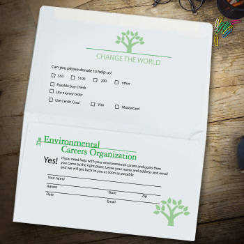3 1/2x6 White Remittance Envelopes Printing | One PMS Color on White ...
